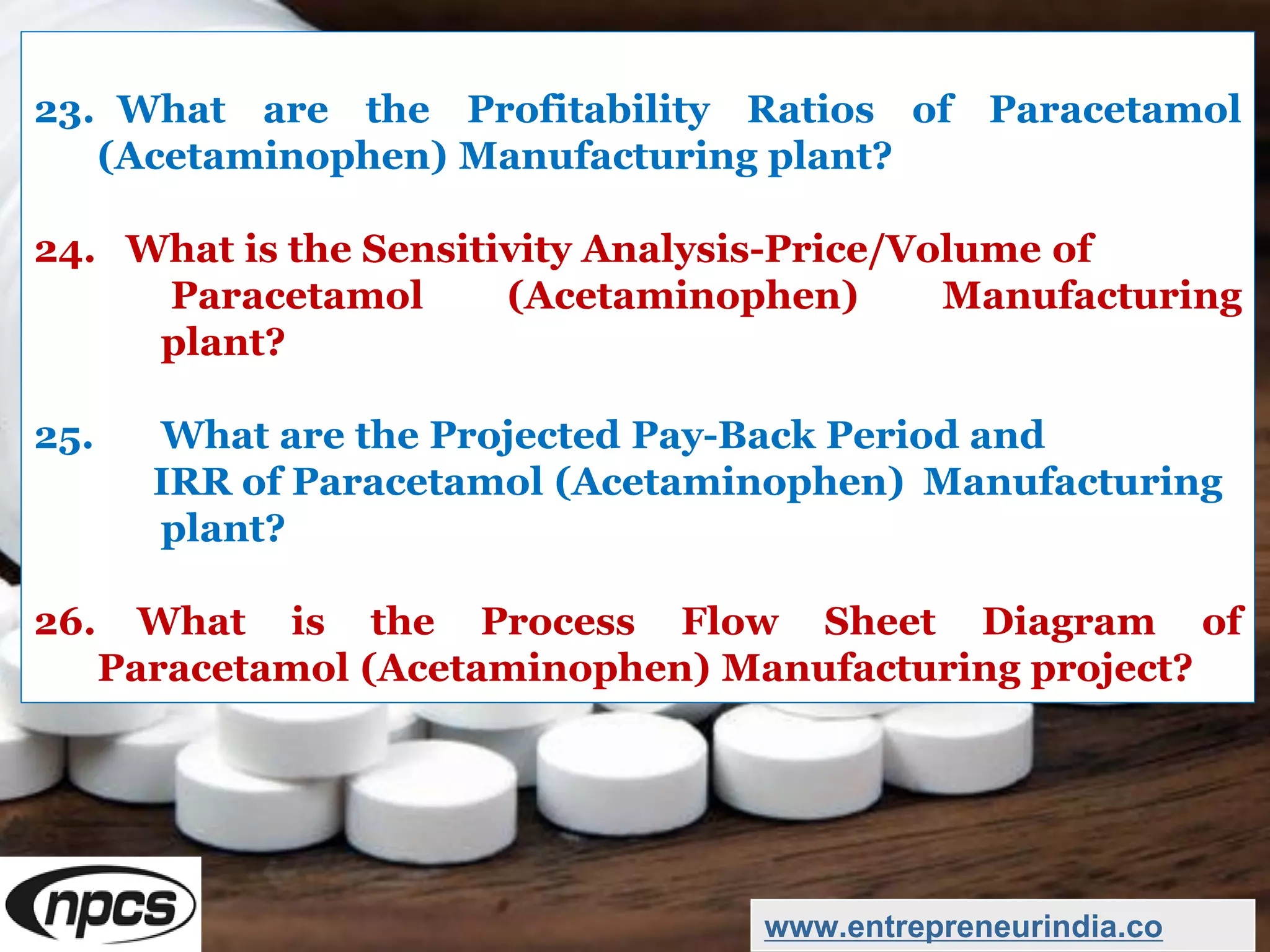Production of Paracetamol (Acetaminophen) | PDF