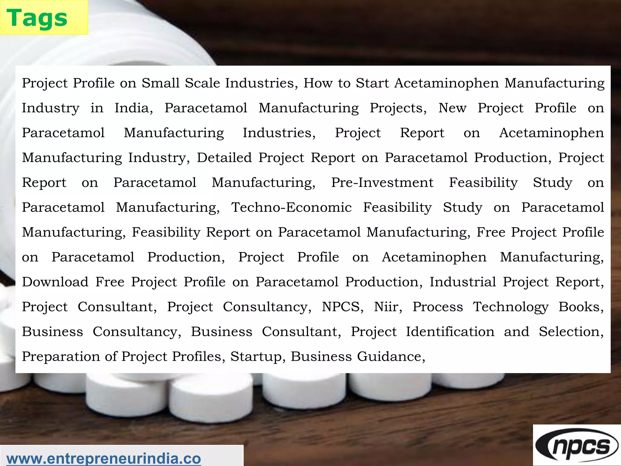 Production of Paracetamol (Acetaminophen) | PDF