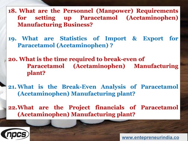Production of Paracetamol (Acetaminophen) | PDF