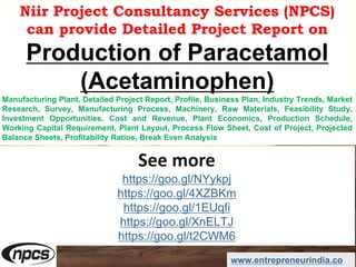 Production of Paracetamol (Acetaminophen) | PDF