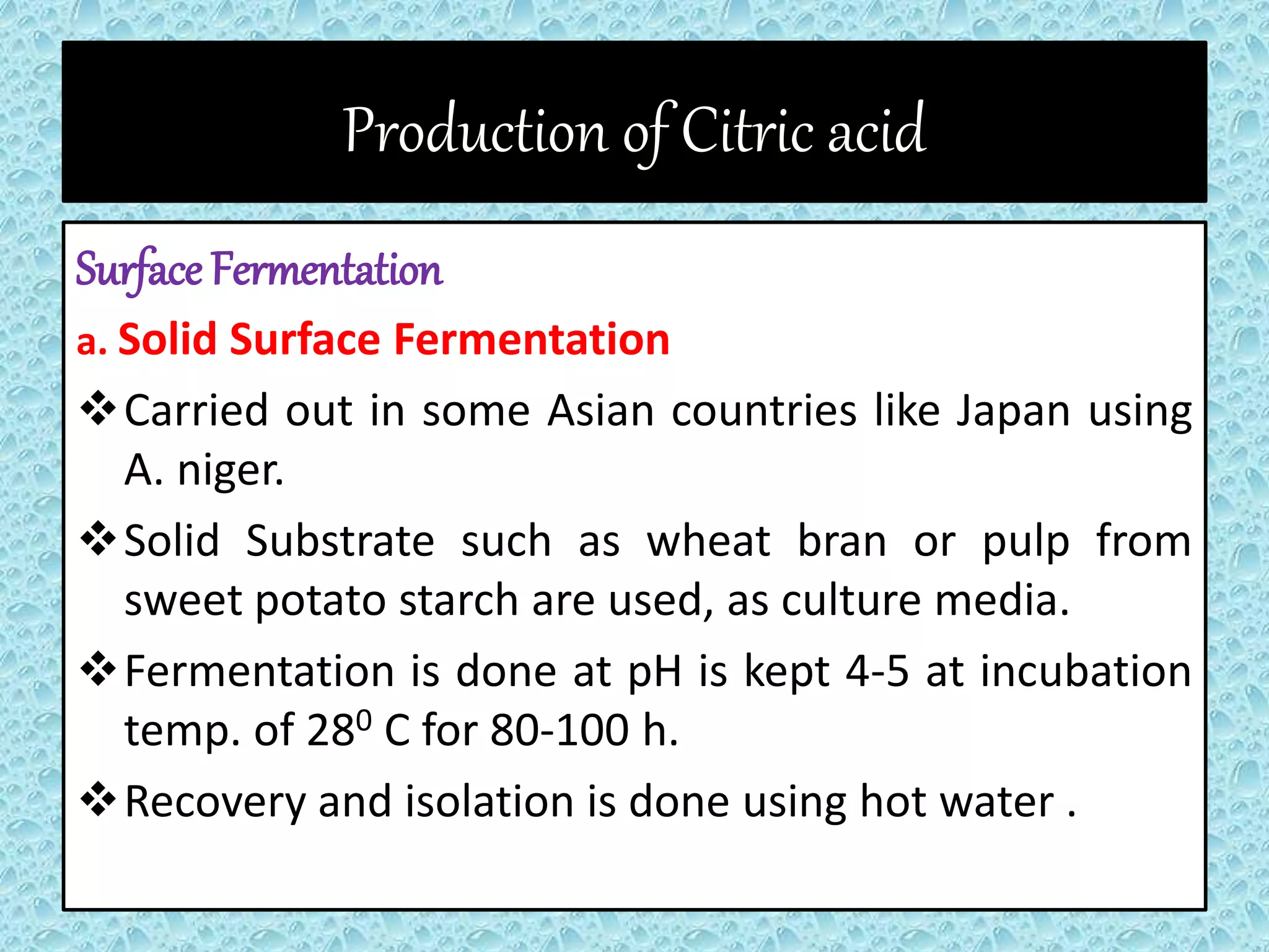 Production of penicillin and citric acid | PPTX
