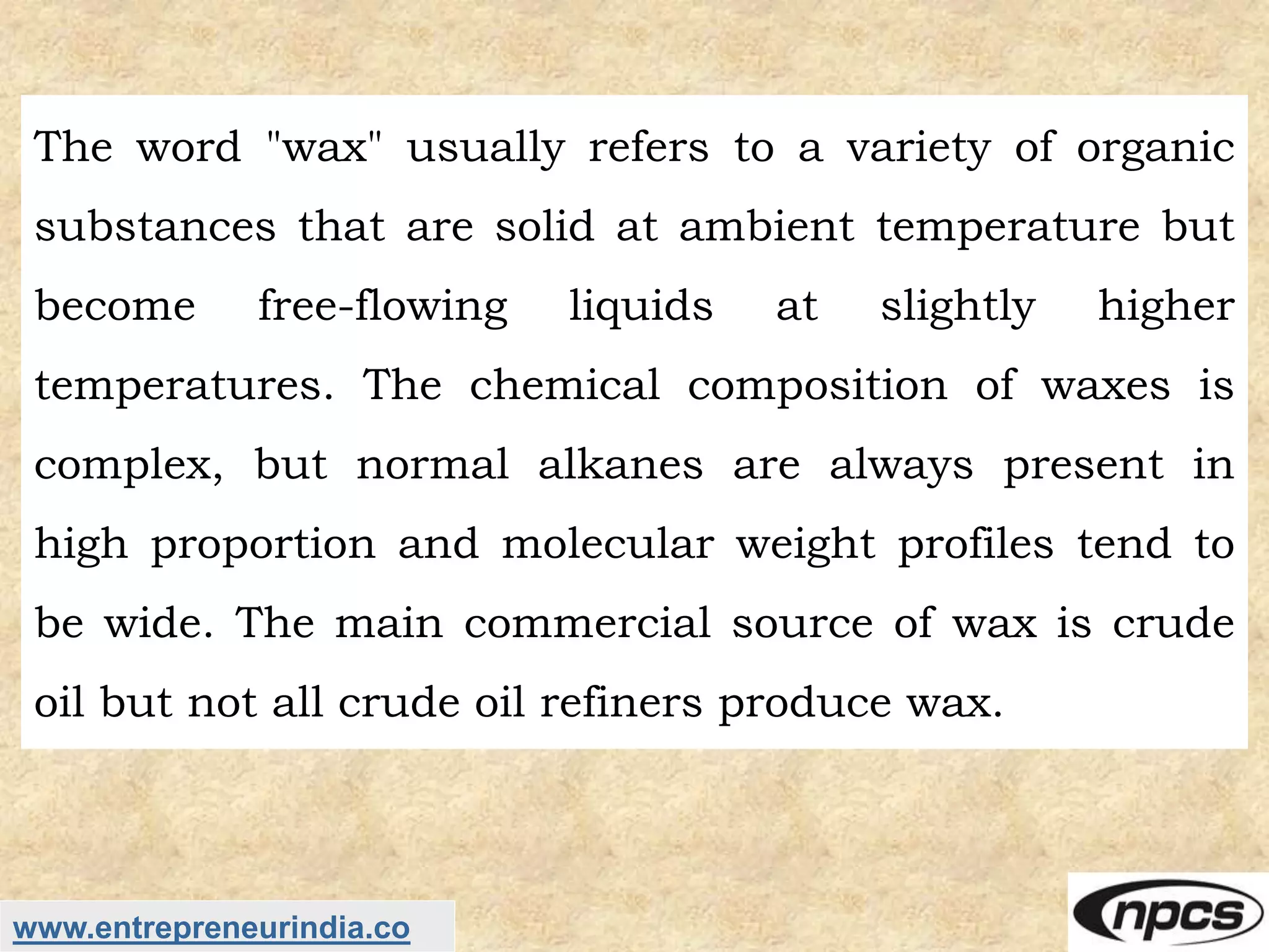 Production of PE Wax Emulsion (Polyethylene Wax Emulsion) | PPTX