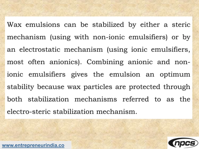 Production of PE Wax Emulsion (Polyethylene Wax Emulsion) | PPT