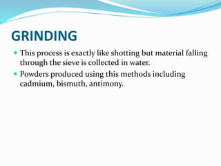 Production of powders | PPT