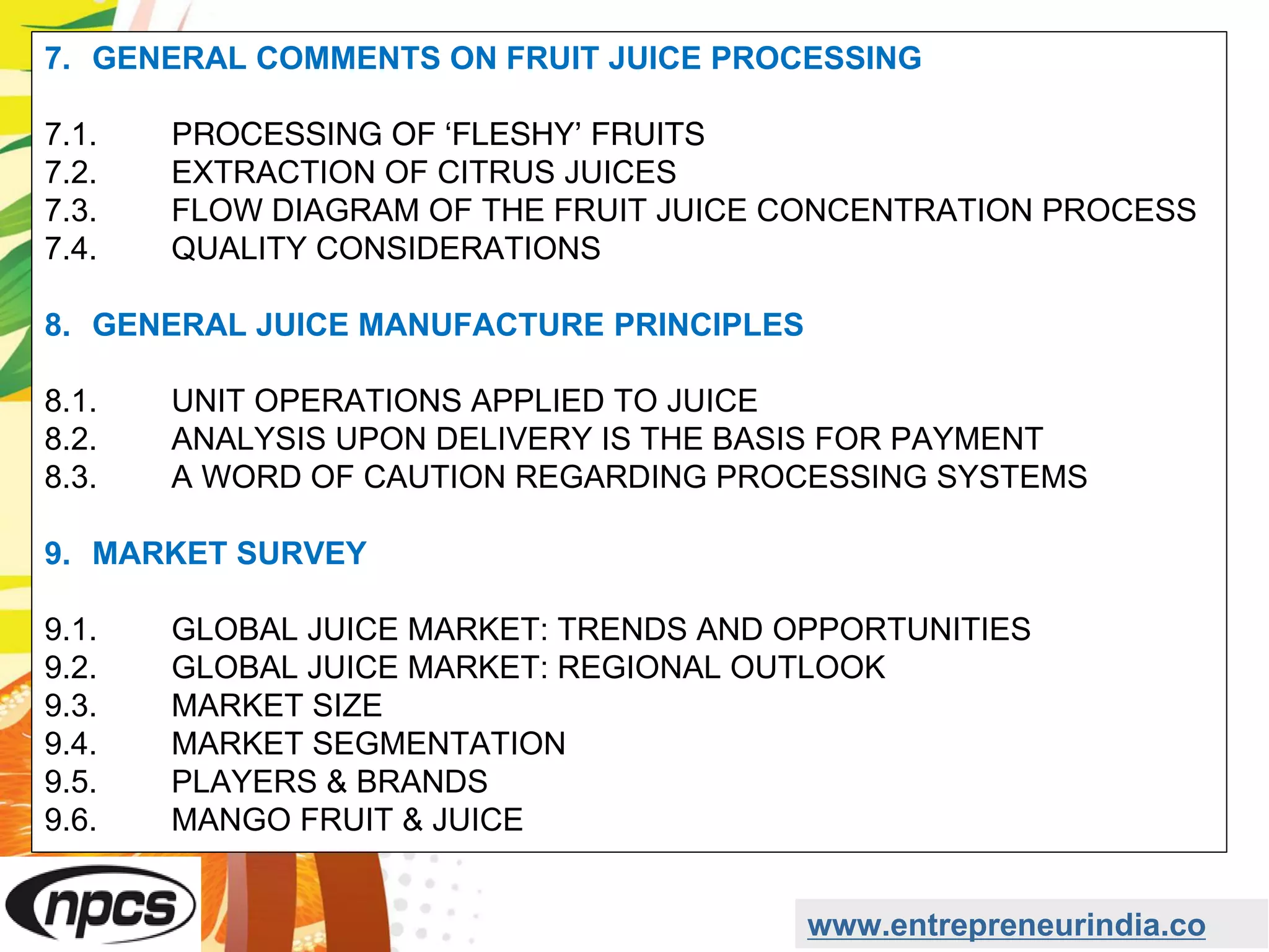 Production of Pulpy Fruit Drinks. Fruit Juice with Fruit Pulp ...