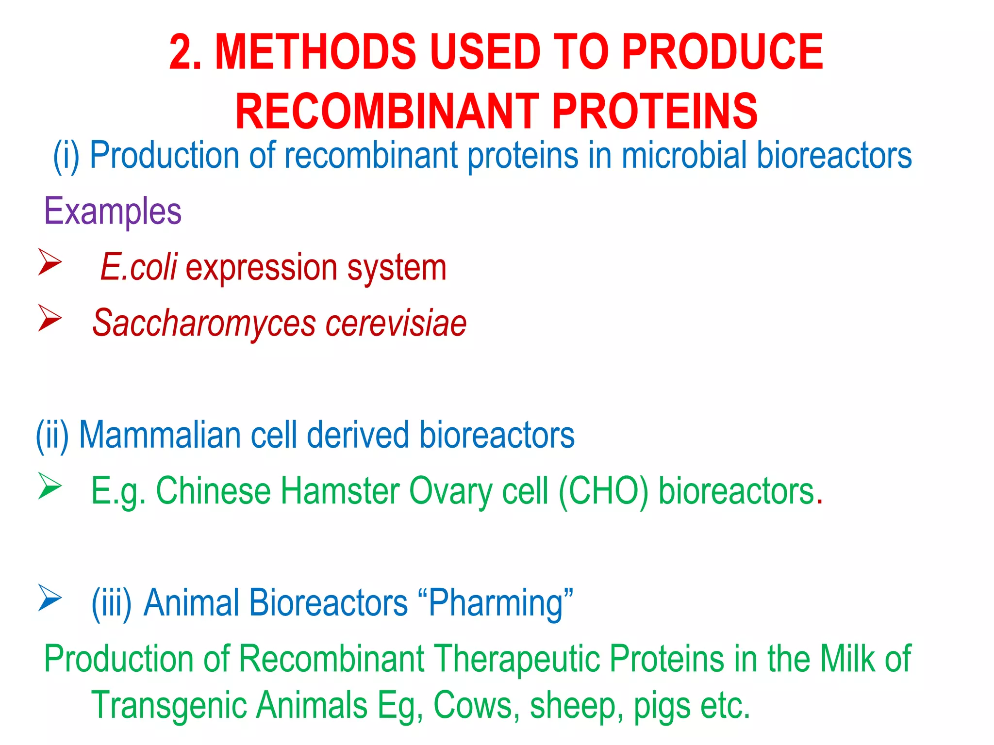 Production of recombinent proteins, faisal munir | PPT