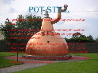 Production Of Rum By Pot Method And Patent Still Method | PPT