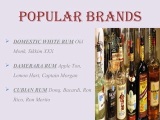 Production Of Rum By Pot Method And Patent Still Method | PPT