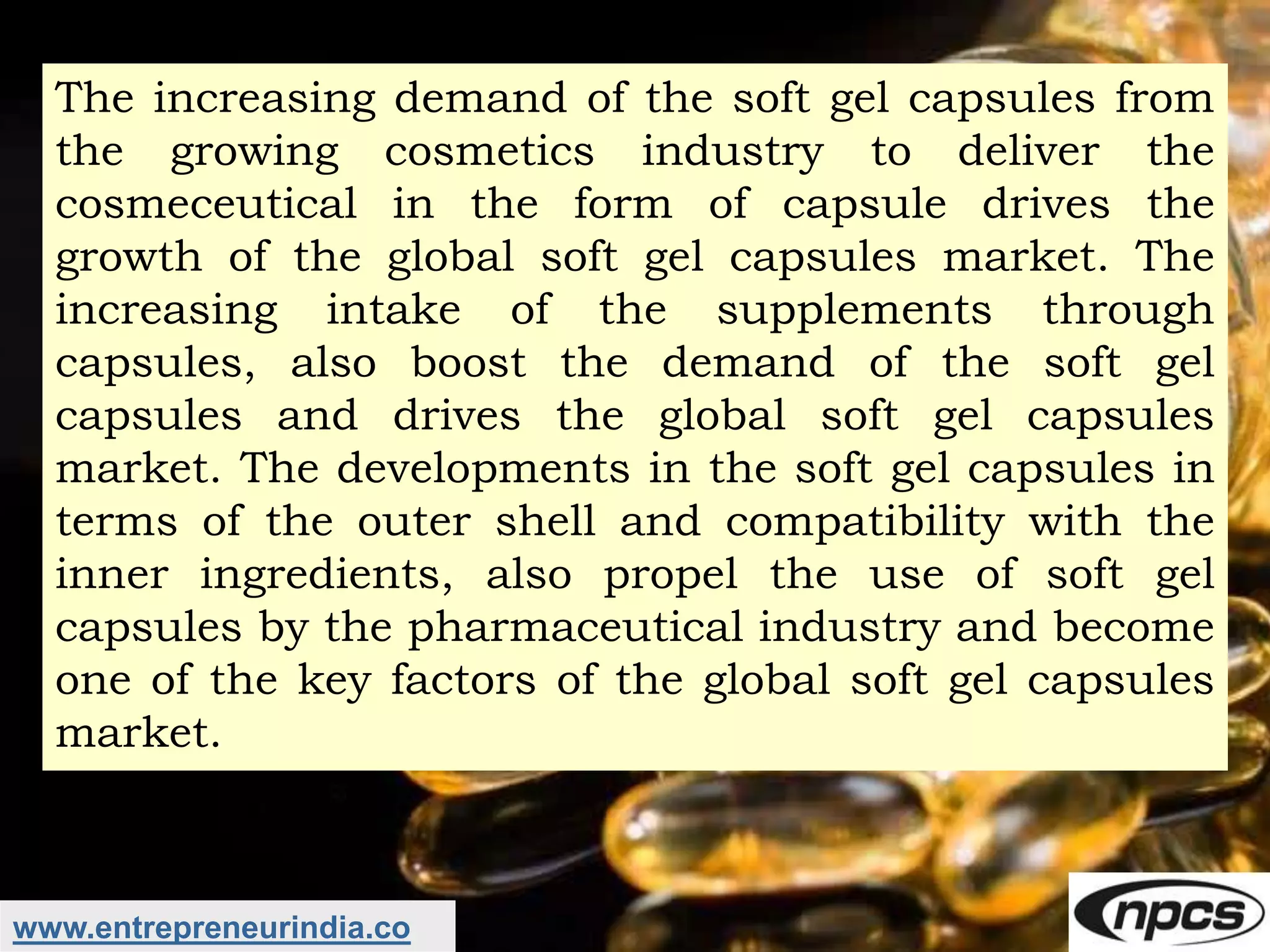 Production of Soft Gelatin Capsules (Softgel Capsules) | PPTX