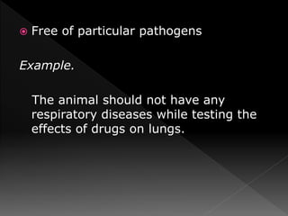 Production of Specific Pathogen Free and Gnotobiotic animals | PPTX