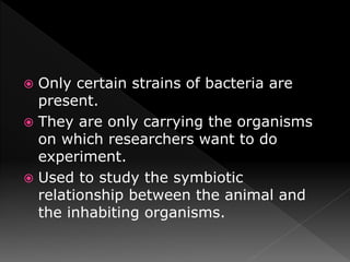 Production of Specific Pathogen Free and Gnotobiotic animals | PPTX