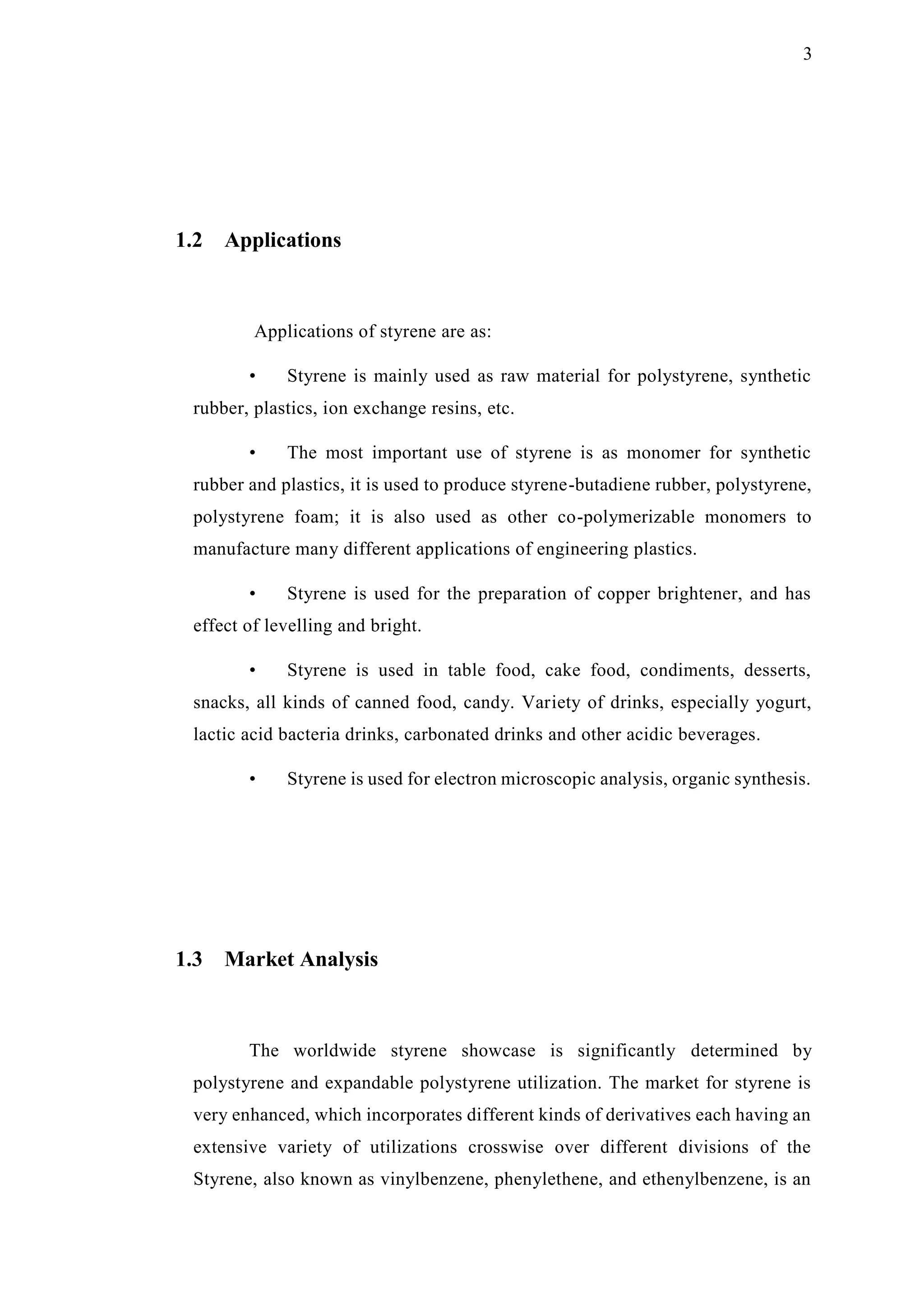 Production of styrene | PDF