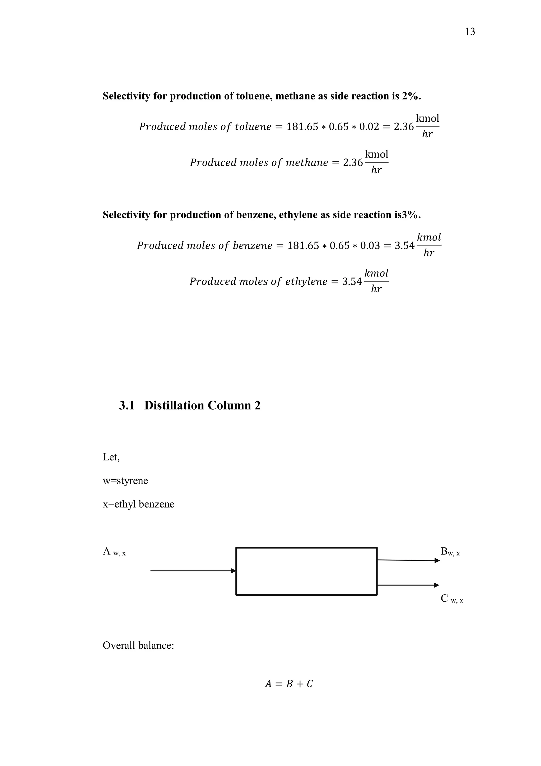 Production of styrene | PDF