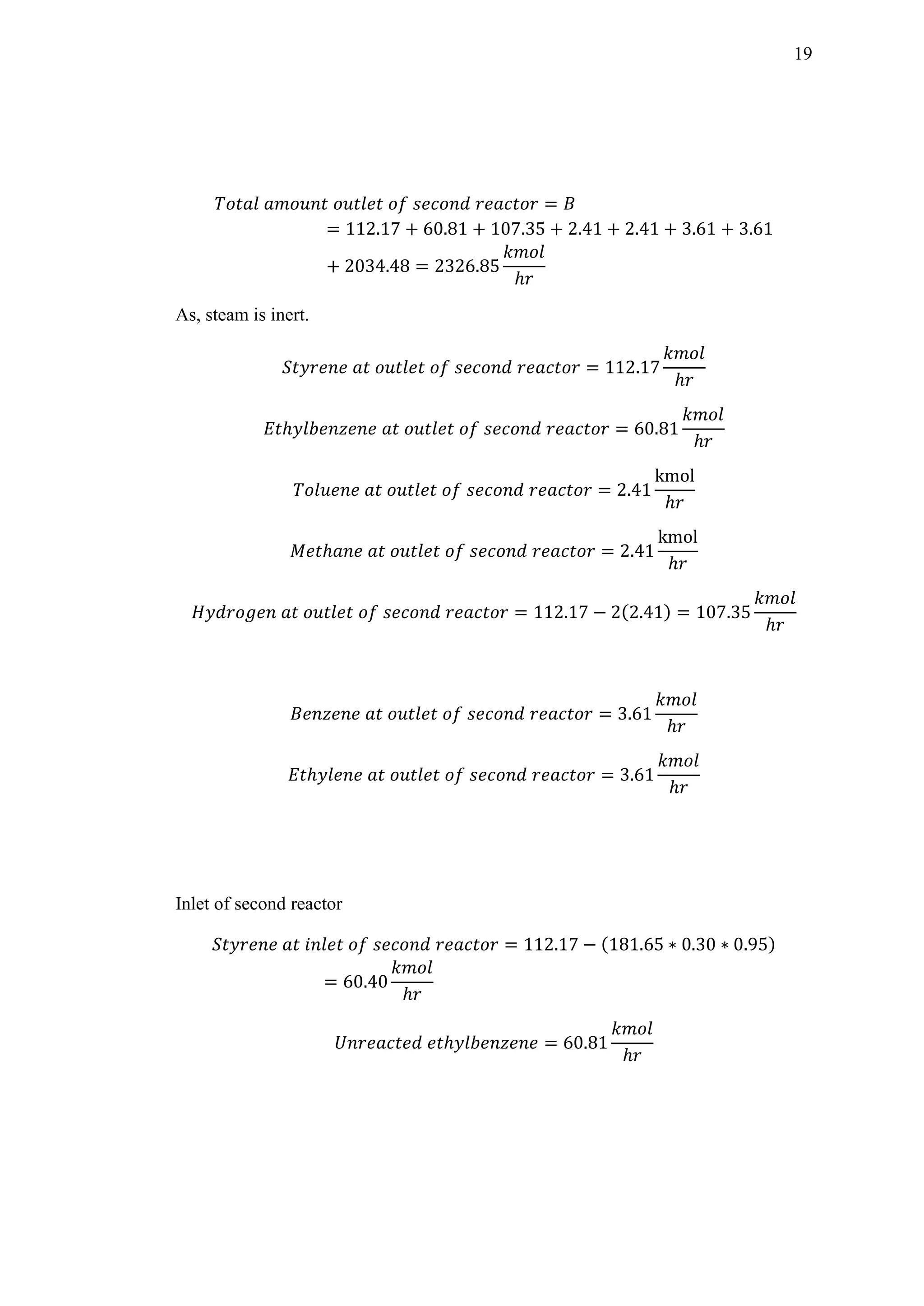 Production of styrene | PDF