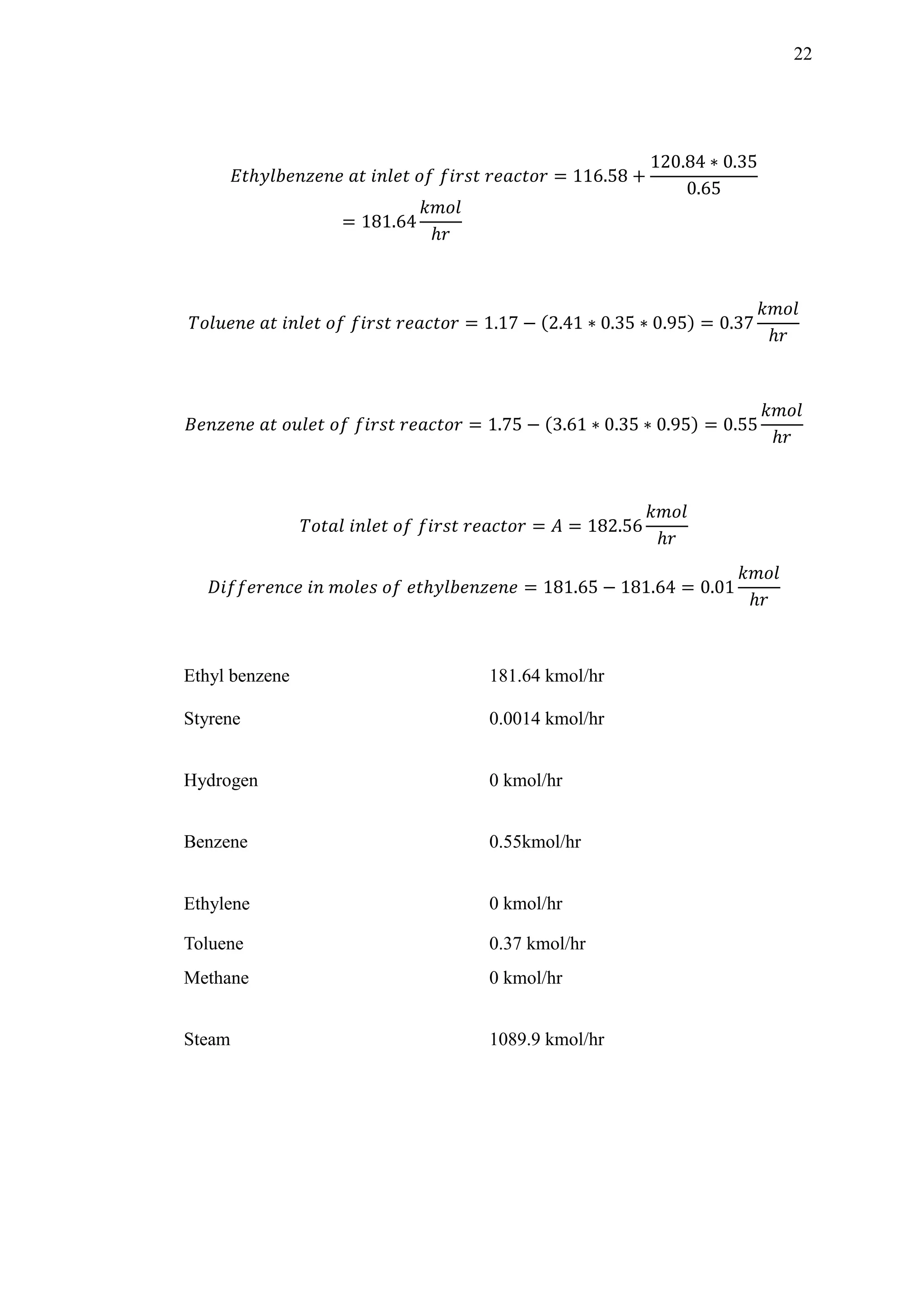 Production of styrene | PDF