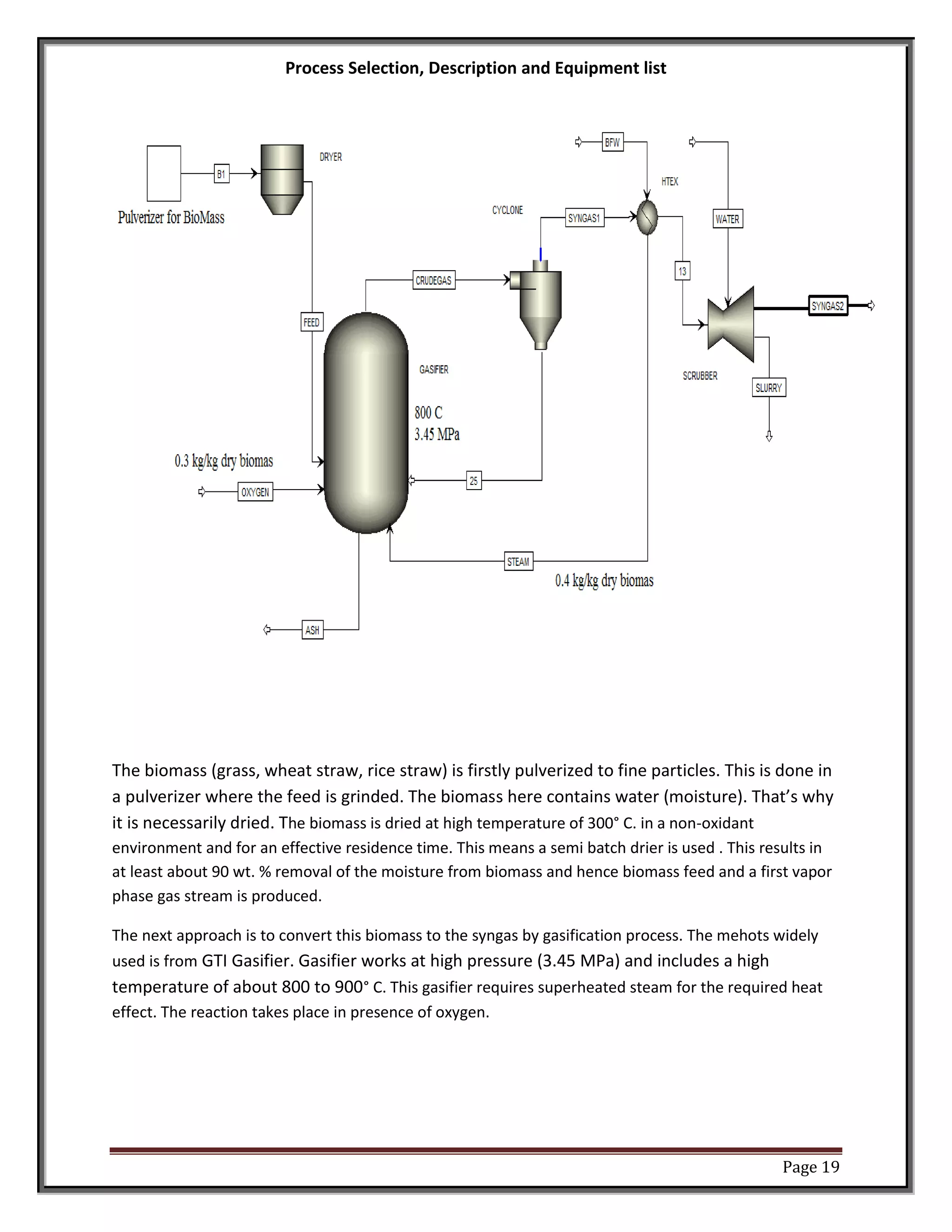 Production of Syngas from Biomass | PDF