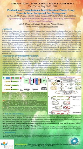 Production of transplastomic insect resistant plants; a way | PPT