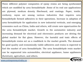 Production of Urea Formaldehyde UF85 | PPTX