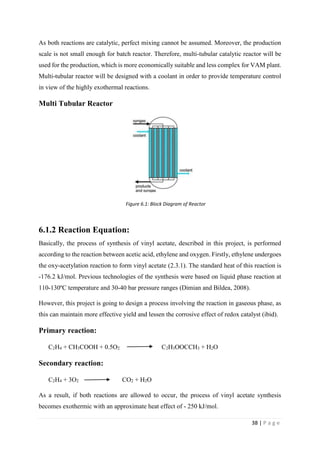 Production of vam by oxy acetylation of ethylene-min | PDF
