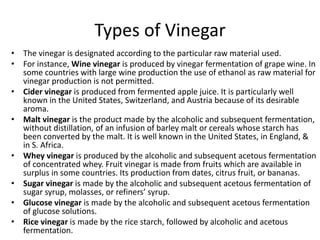 Production of Vinegar.pptxVVXZXCVCXCVBJGF | PPTX