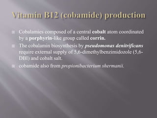 Production of vitamins | PPTX