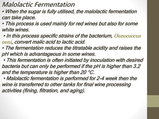 Production of WINE.pptx | Alcoholic Beverages | Food & Drink