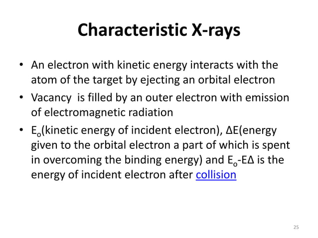 Production of x rays | PPTX | Chemistry | Science