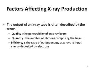 Production of x rays | PPTX