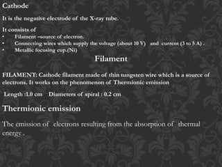Production of x rays chapter -1 | PPTX