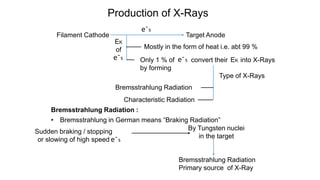 Production of x rays | PPTX
