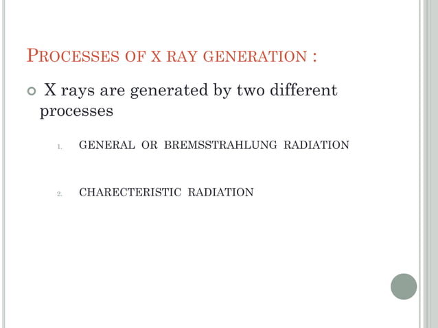 Production of x rays | PDF | Physics | Science