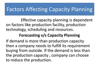 Capacity Planning | PPTX
