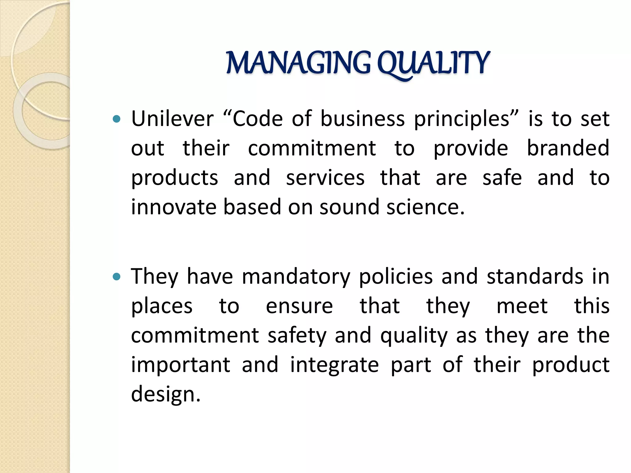 Production & Operation management system of Unilever Bangladesh limited ...