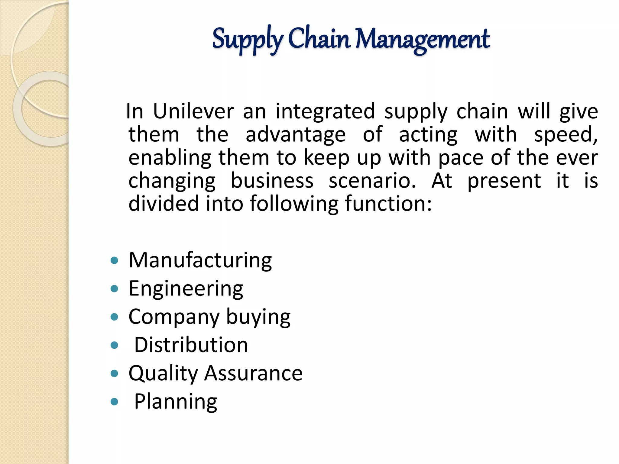 Production & Operation management system of Unilever Bangladesh limited ...