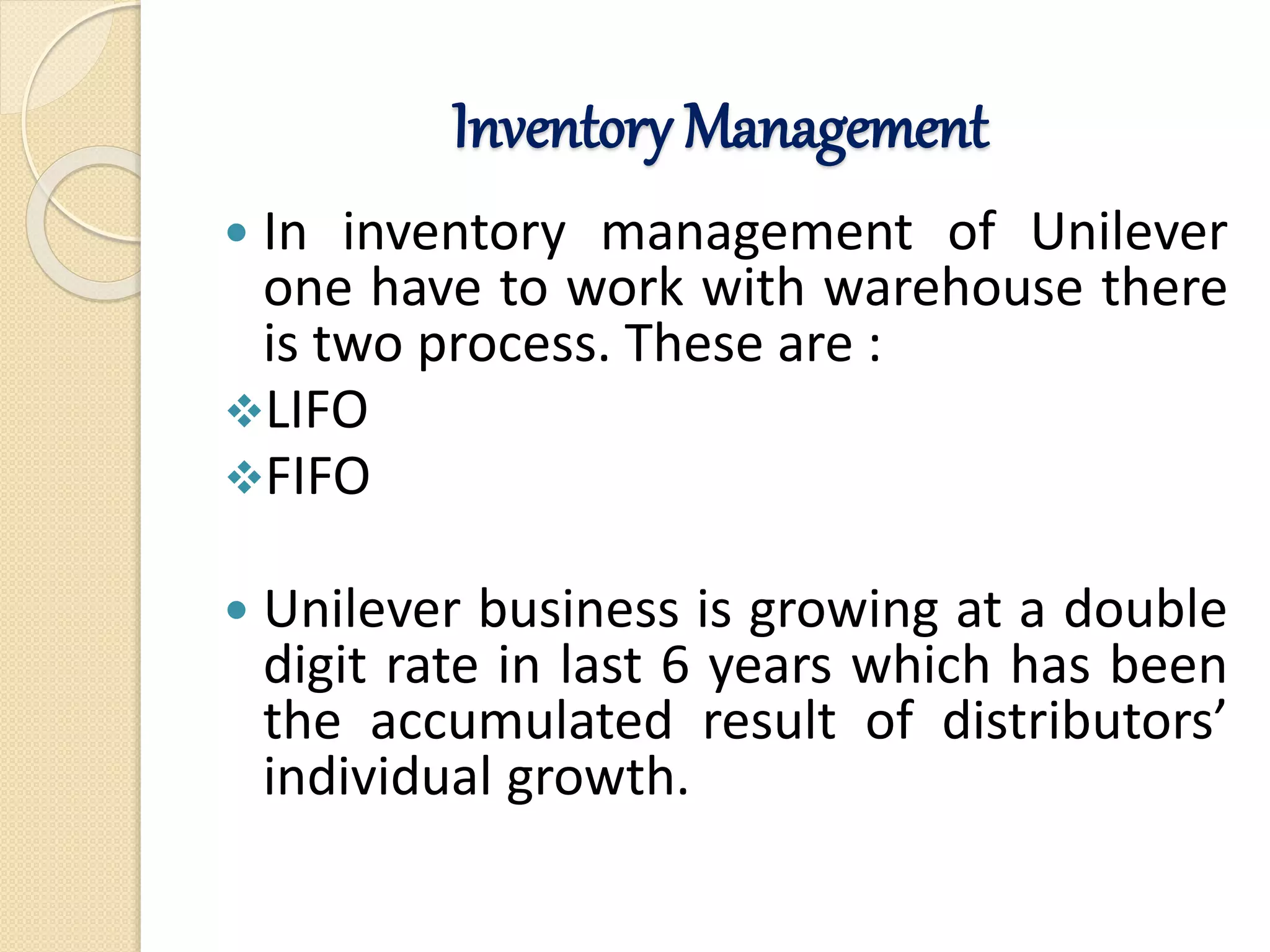 Production & Operation management system of Unilever Bangladesh limited ...