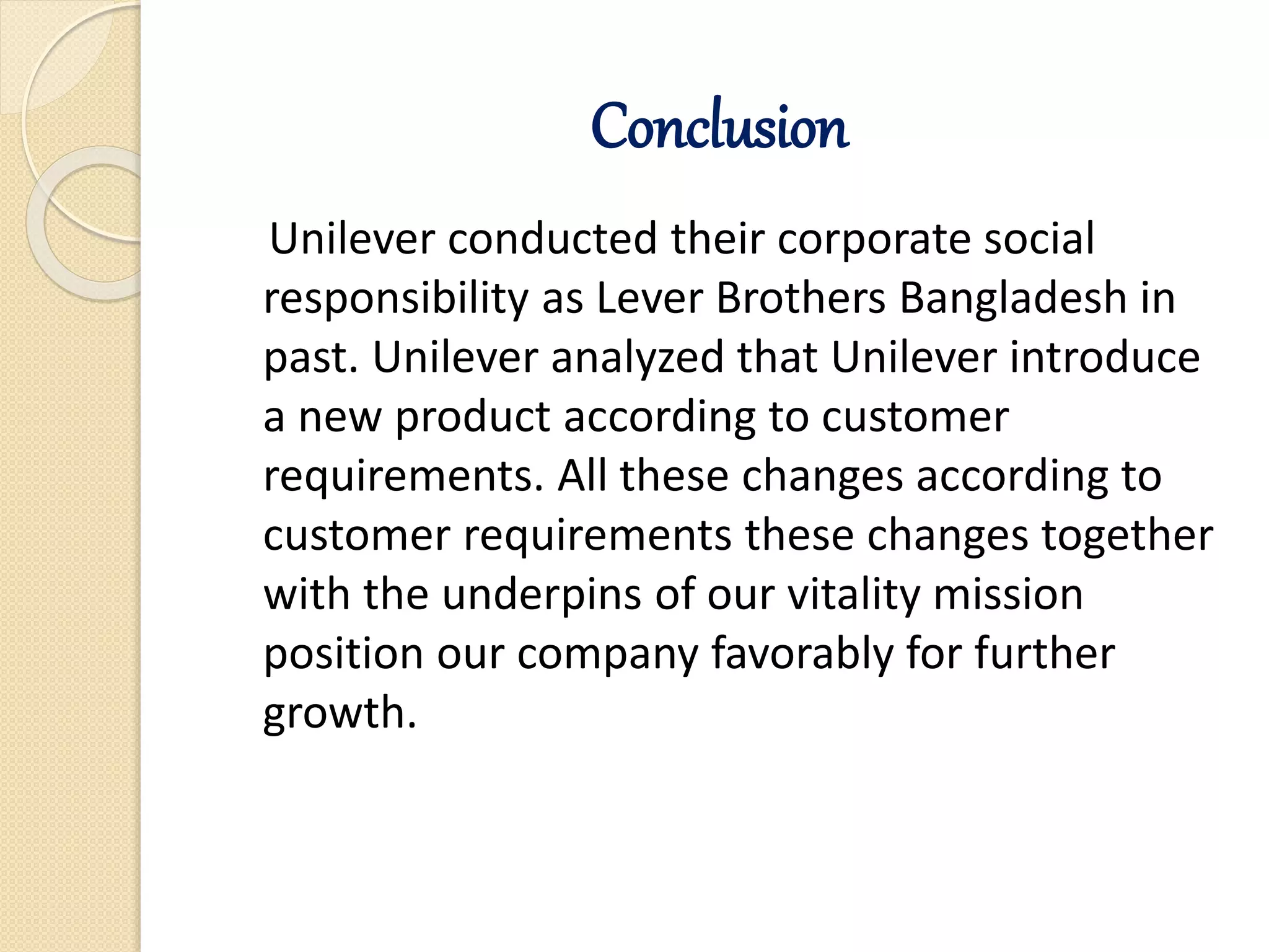 Production & Operation management system of Unilever Bangladesh limited ...