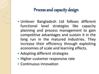 Production & Operation management system of Unilever Bangladesh limited ...
