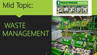 Production & Operations Management (POM)- Waste Management- MBA | PPTX