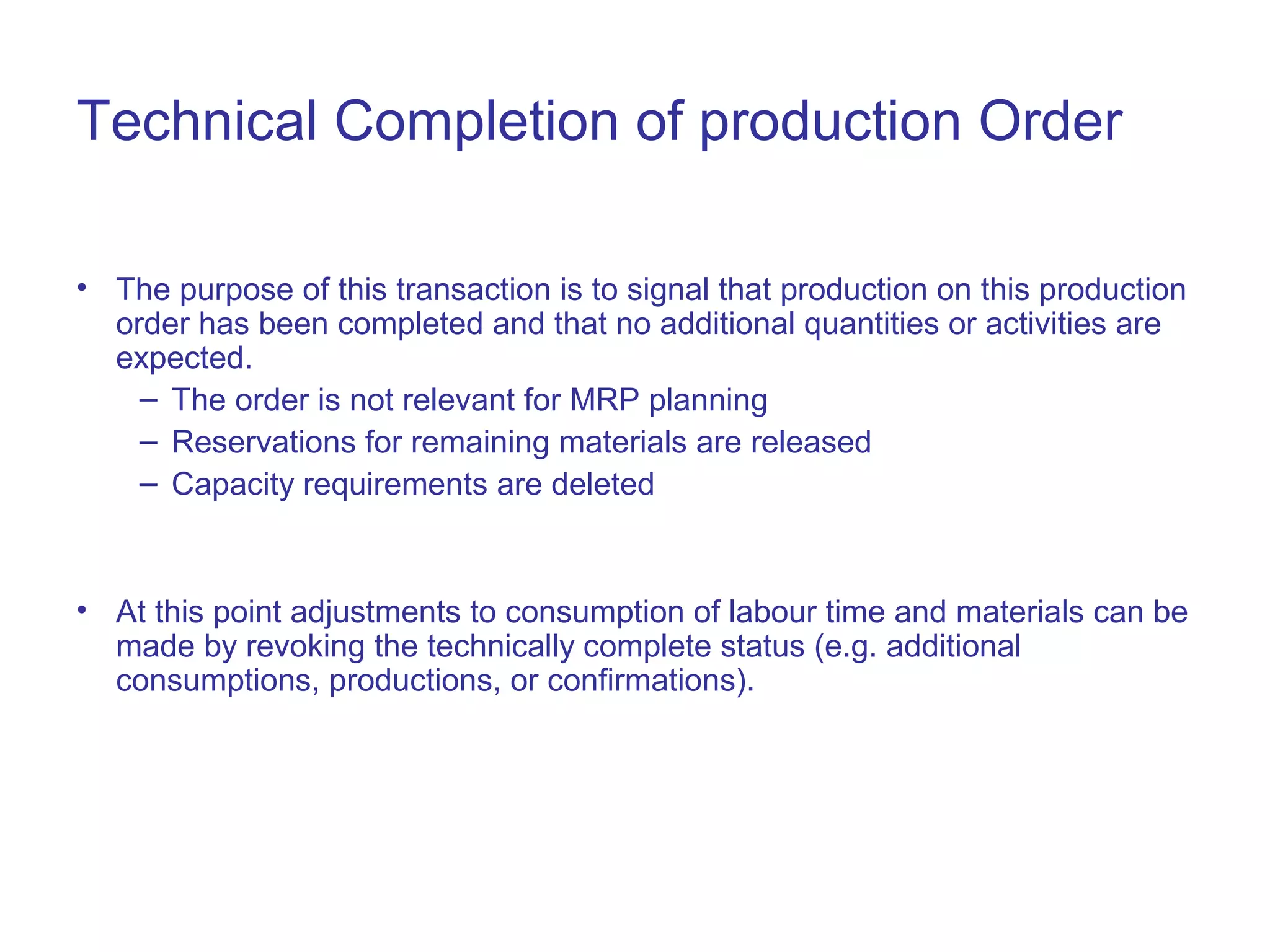 Production order - Murali krishna nookella | PPT