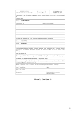Production Organisation Approval | PDF