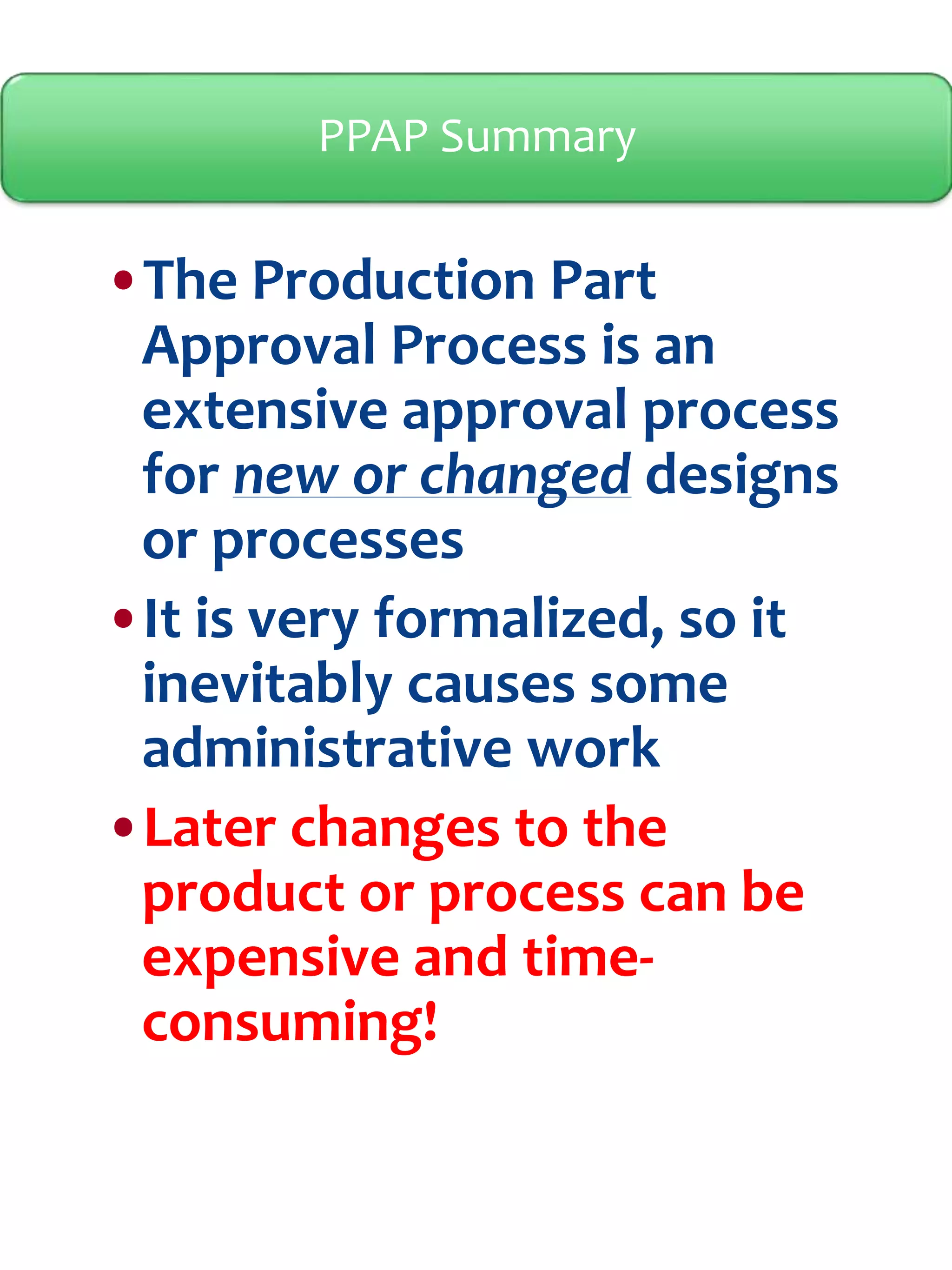 Production part approval process ppt 1 | PPTX