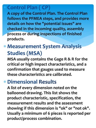Production part approval process ppt 1 | PPTX