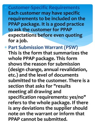 Production part approval process ppt 1 | PPTX