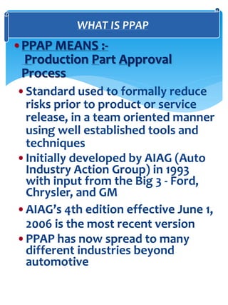 Production part approval process ppt 1 | PPTX