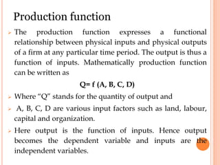 Production pgp | PPTX | Business Accounting & Finance | Business