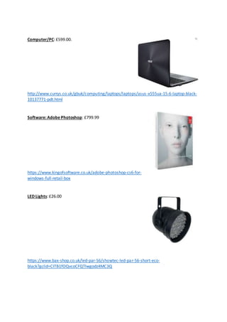 Production plan. | DOCX