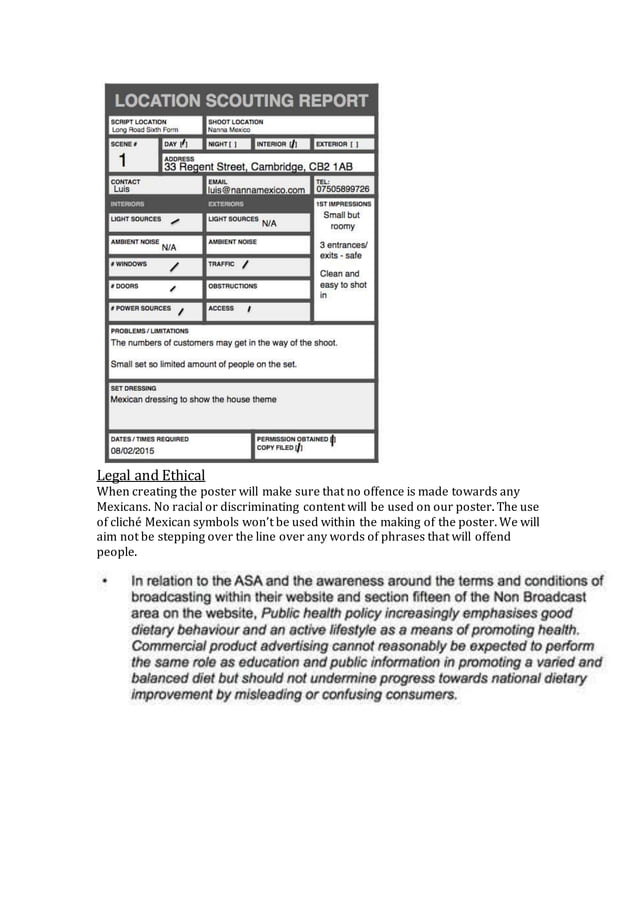 Production plan Poster | PDF