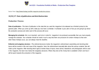 Production plan template | PPT