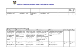 Production Plan | DOCX