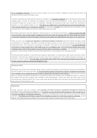 Production plan | PDF